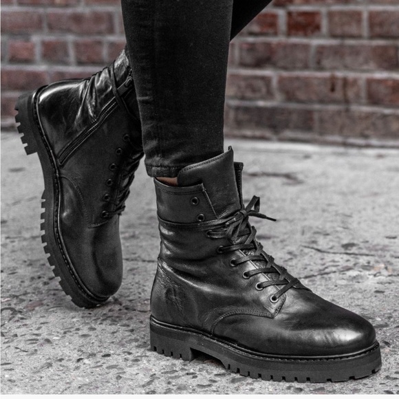 Sam Edelman | Shoes | Sam Edelman Garret Leather Combat Boots | Poshmark